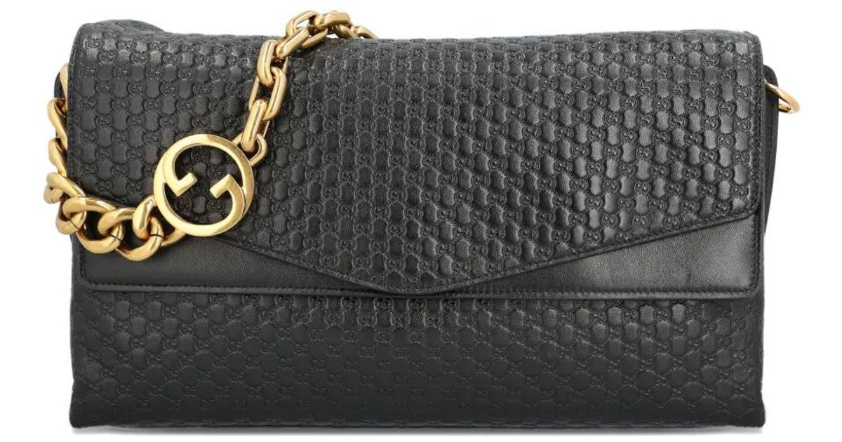 Gucci Large Chain-Link Shoulder Bag in Gray | Lyst