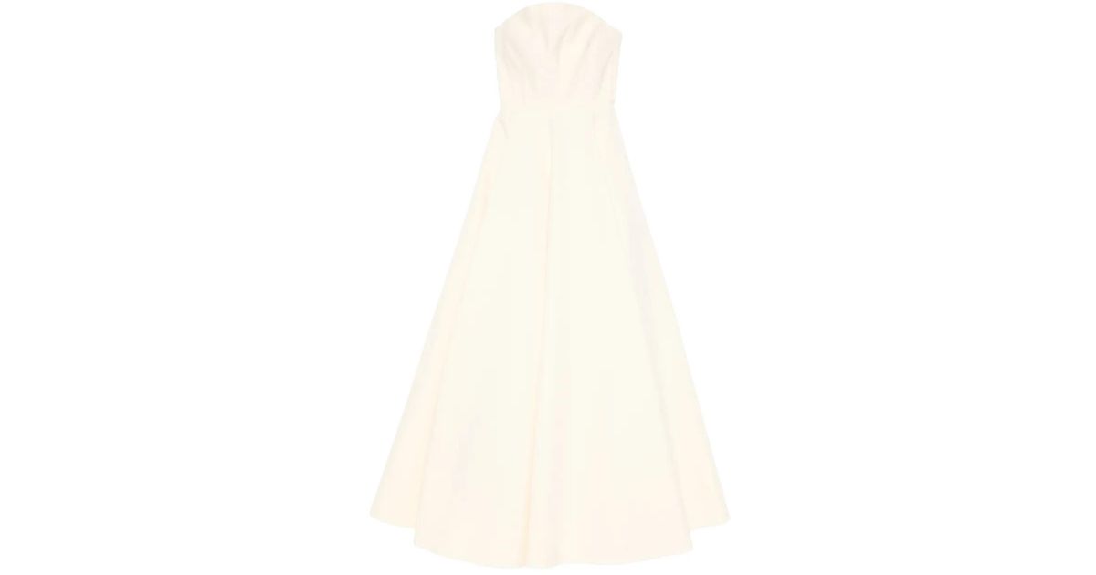 Solace London Strapless Dress in White | Lyst UK
