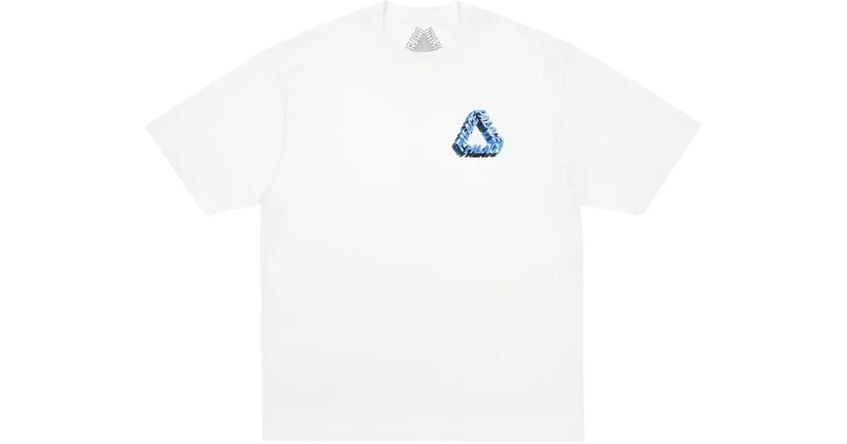 Palace P3 Logo T-Shirt in White for Men | Lyst UK