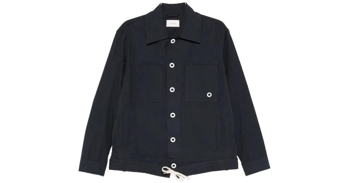 Craig Green Circle Worker Button-Front Shirt Jacket in Blue | Lyst UK