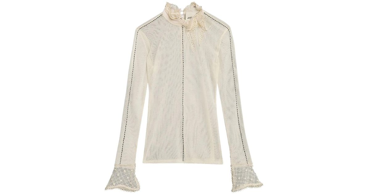 Isabel Marant Top Sarah Top in White | Lyst