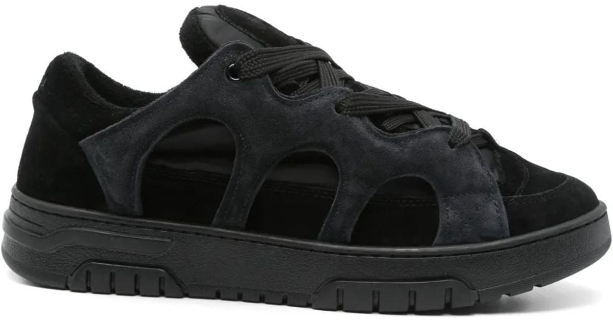 Santha Panelled Sneakers in Black for Men | Lyst