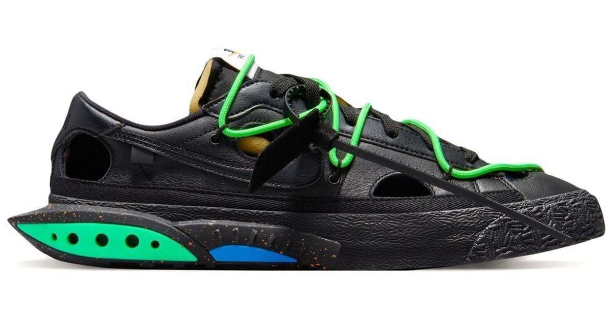 NIKE X OFF-WHITE Blazer Low 77 Sneakers in Green for Men | Lyst UK