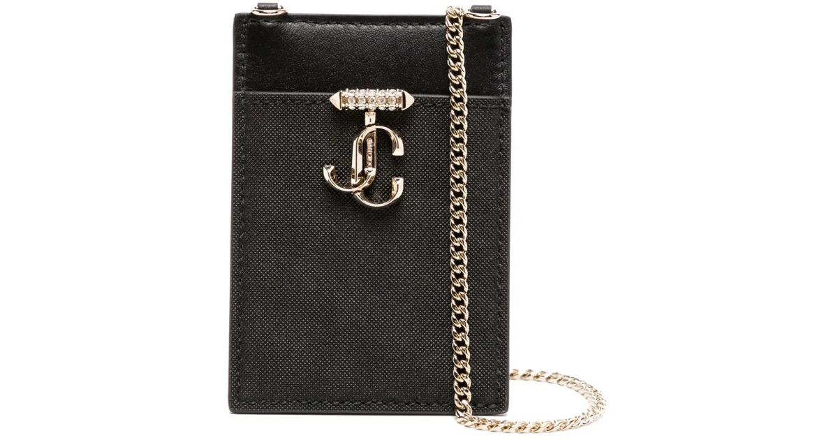 Jimmy Choo Id Holder in Black | Lyst