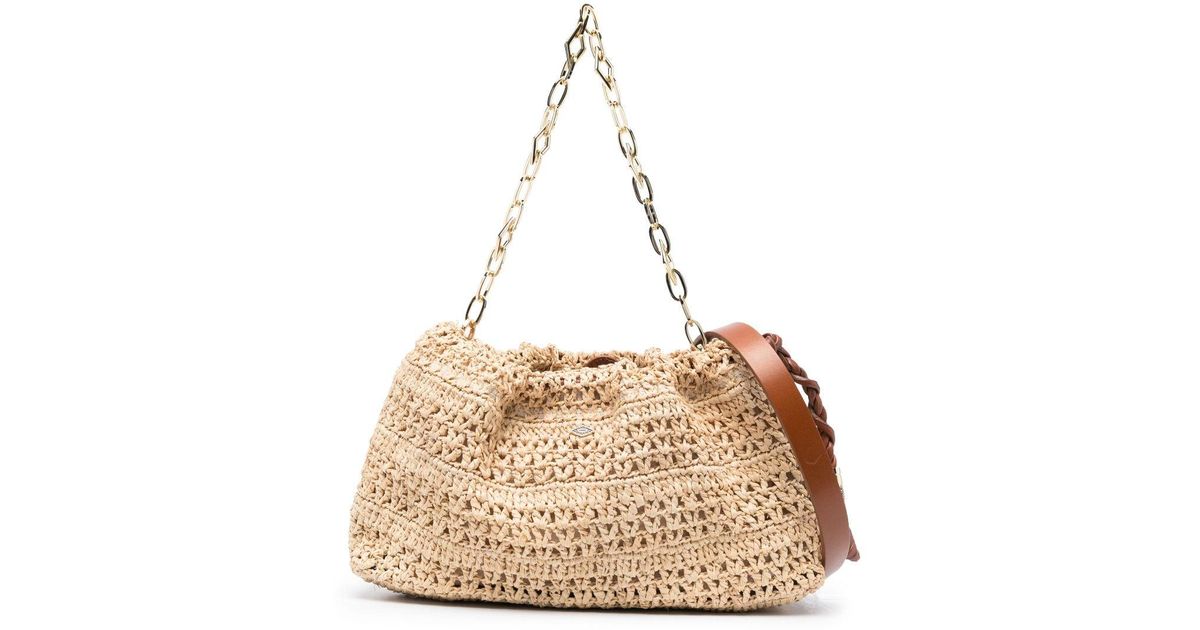 Ba&sh June Raffia Tote Bag in Natural | Lyst