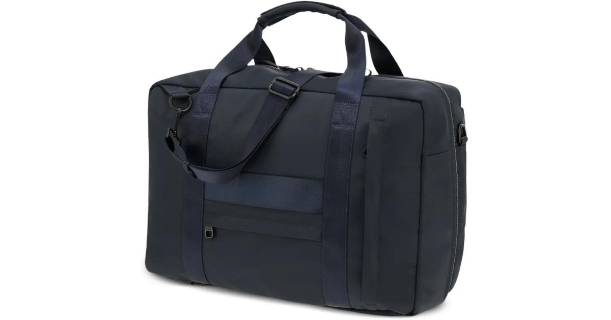 BOGGI Logo-Patch Holdalls Bag in Blue for Men | Lyst