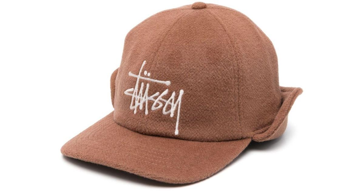 Stussy Ear Flaps Crown Cap in Brown for Men | Lyst