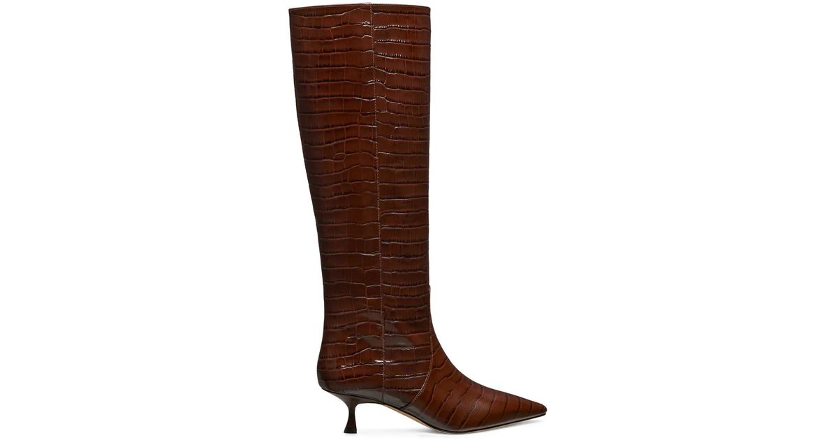 Stuart Weitzman Naomi 50 Boot in Brown | Lyst