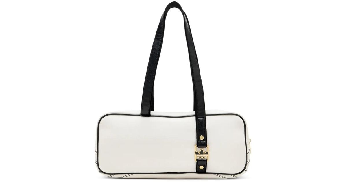 adidas Elongated Logo-Detail Luggage Bag in Natural | Lyst UK