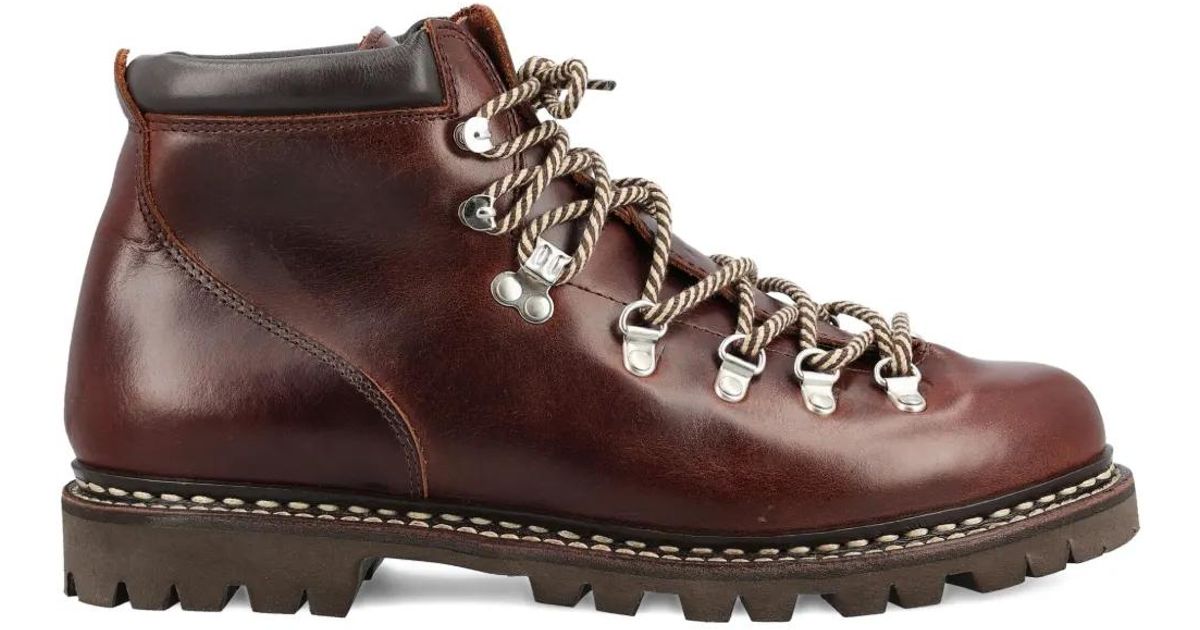 Paraboot Avoriaz Leather Lace-Up Boots in Brown for Men | Lyst