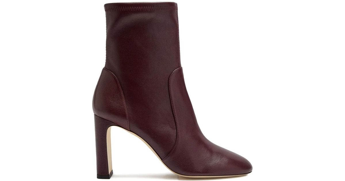 Stuart Weitzman 85Mm Babette Boots in Purple | Lyst UK