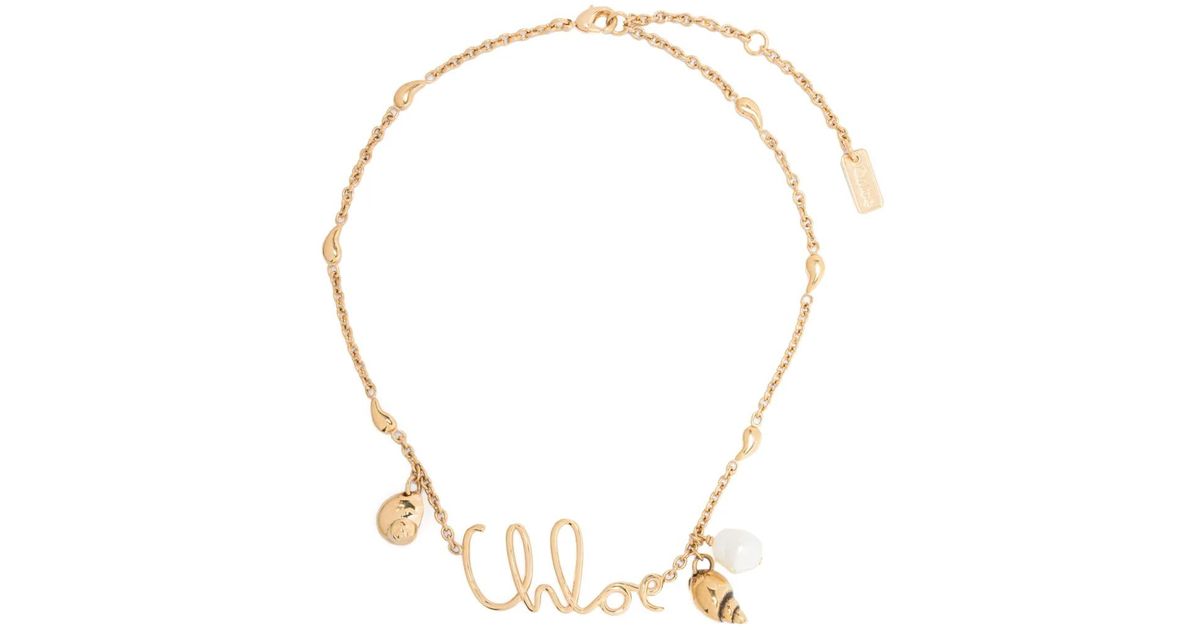 Chloé The Necklace in Metallic | Lyst