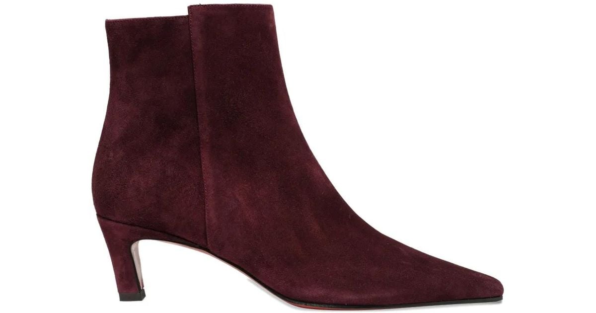 Roberto Festa Milia Suede Boots in Purple | Lyst UK