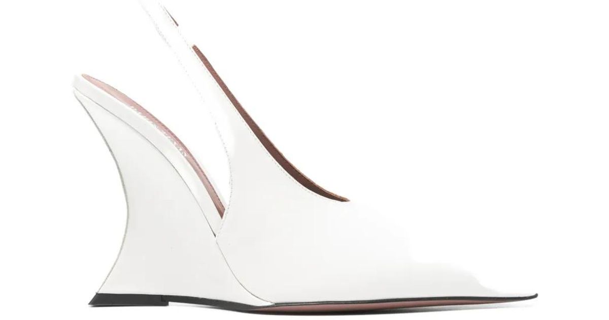 Paris Texas Sculpted-Heel Pumps in White | Lyst