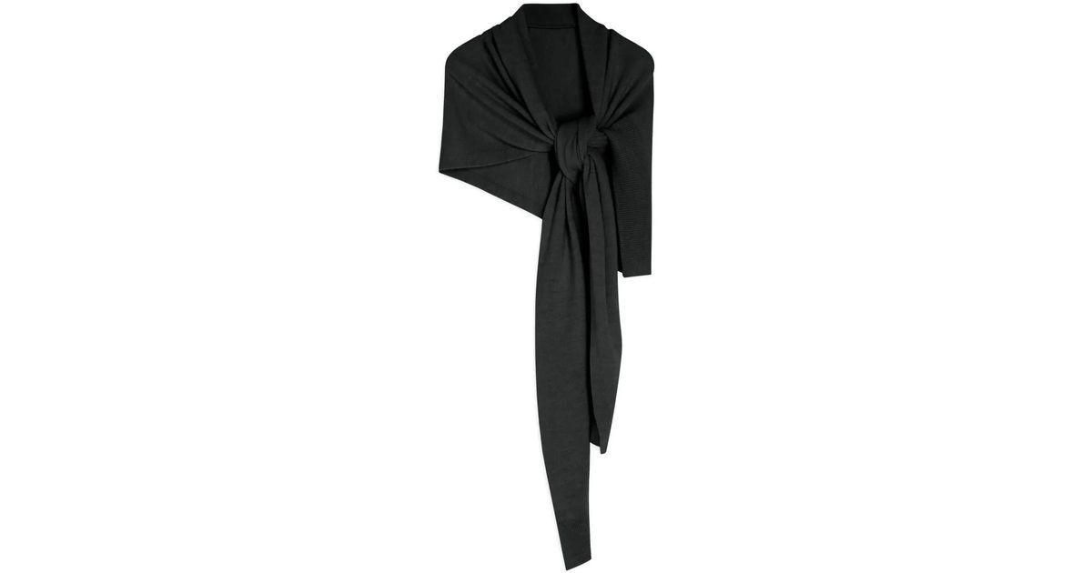 Lemaire Wrap-Around Scarf in Black | Lyst UK