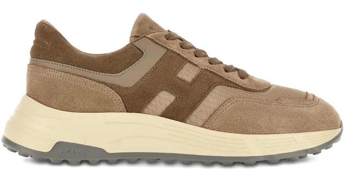 Hogan Suede 'H' Hyperlight Trainers in Brown for Men | Lyst UK