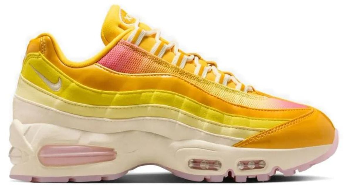 Nike Air Max 95 Big Bubble Lace-Up Sneakers in Yellow | Lyst UK