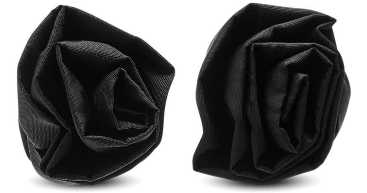 Simone Rocha Rose Flower Stud Earrings in Black | Lyst