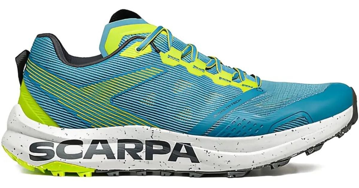 SCARPA Lace-Up Speckled Sole Sneakers in Green for Men | Lyst