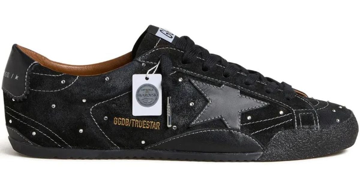 Golden Goose True-Star Crystal Sneakers in Black for Men | Lyst UK