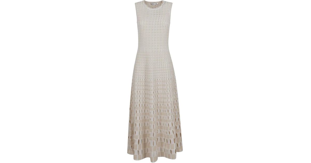 Jonathan Simkhai Crochet-Knit Midi Dress in White | Lyst UK