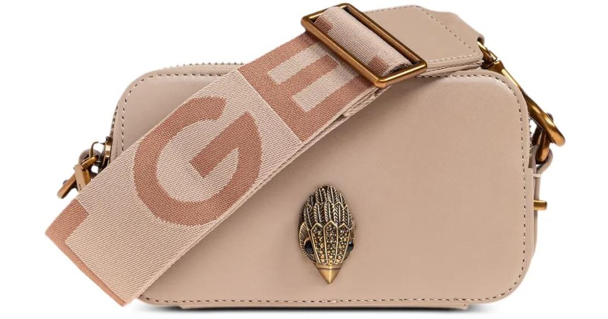 Kurt Geiger Small Shoreditch Leather Cross Body Bag in Brown | Lyst
