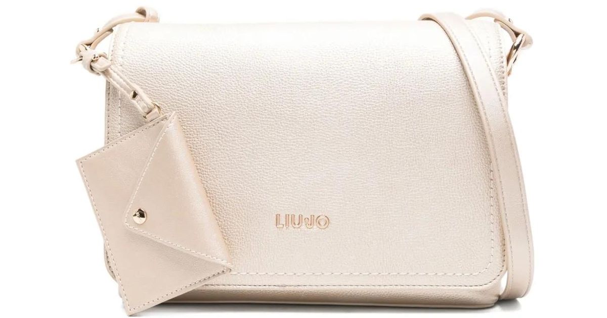 Liu Jo Logo Crossbody Bag in Natural | Lyst