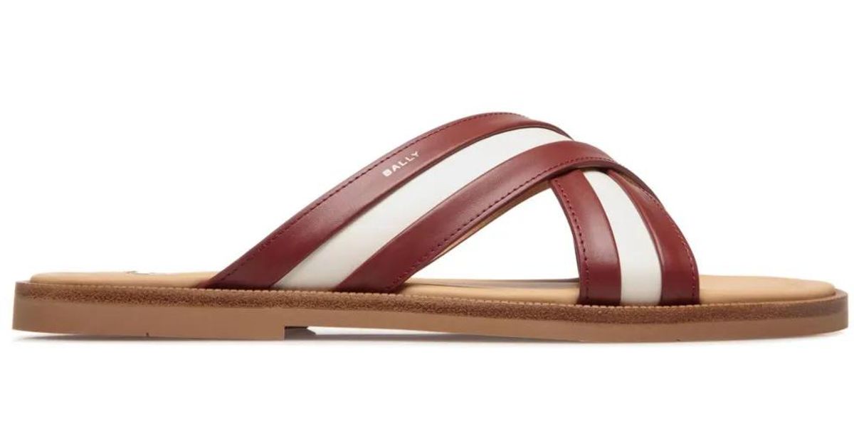 Bally Glide Slides in Brown for Men | Lyst