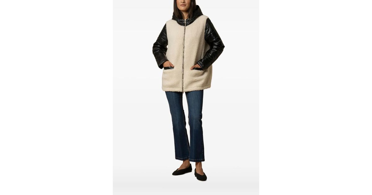 Kocca Casiltren Hooded Panelled Jacket in Black | Lyst UK