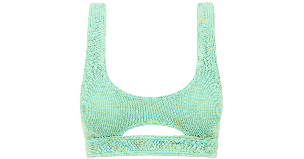 Bondeye Sasha Crop Bikini in Green | Lyst UK