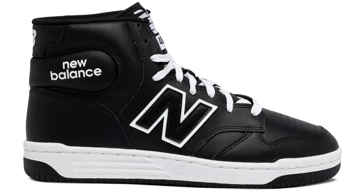 New Balance 480 High-Top Sneakers in Black for Men | Lyst UK