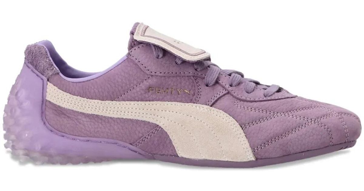 Fenty Avanti Quilted Leather Sneakers in Purple | Lyst UK