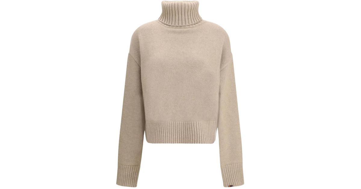 Extreme Cashmere N°434 Roll-Neck Sweater in Natural | Lyst UK