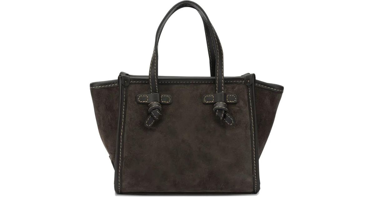 Gianni Chiarini Mini Sac Miss Marcela À Détail De Nœud in Black | Lyst UK