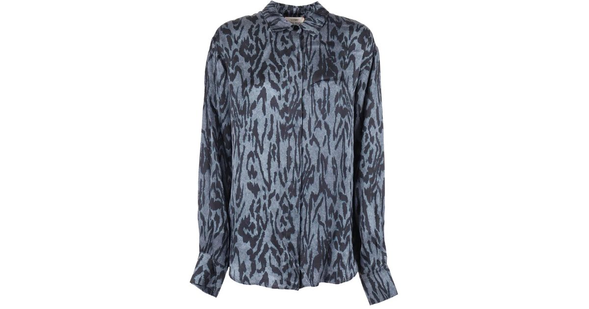 Forte Forte Pattern Shirt in Blue | Lyst UK