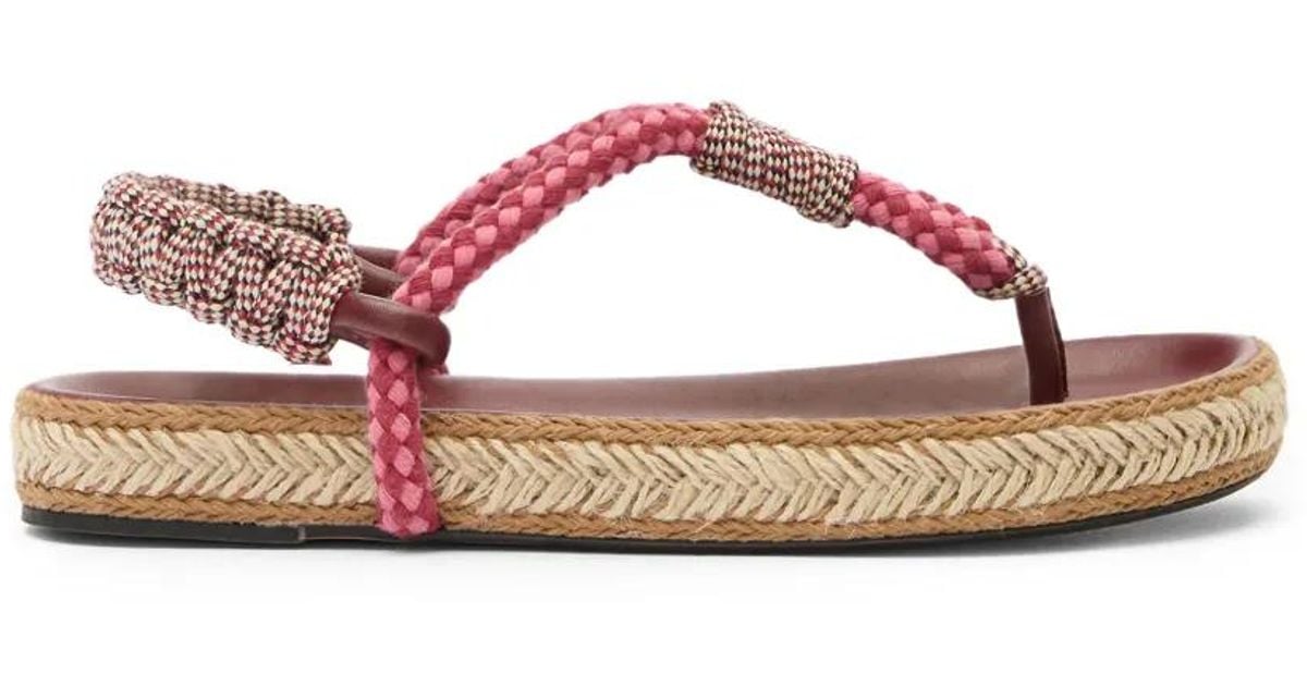 Isabel Marant Gypos Braided Sandals in Pink | Lyst UK