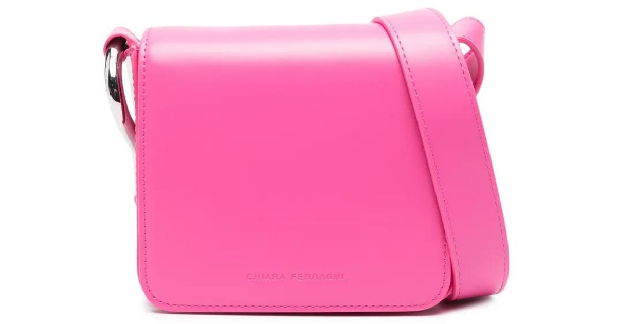 Chiara Ferragni Logo-Debossed Shoulder Bag in Pink | Lyst UK