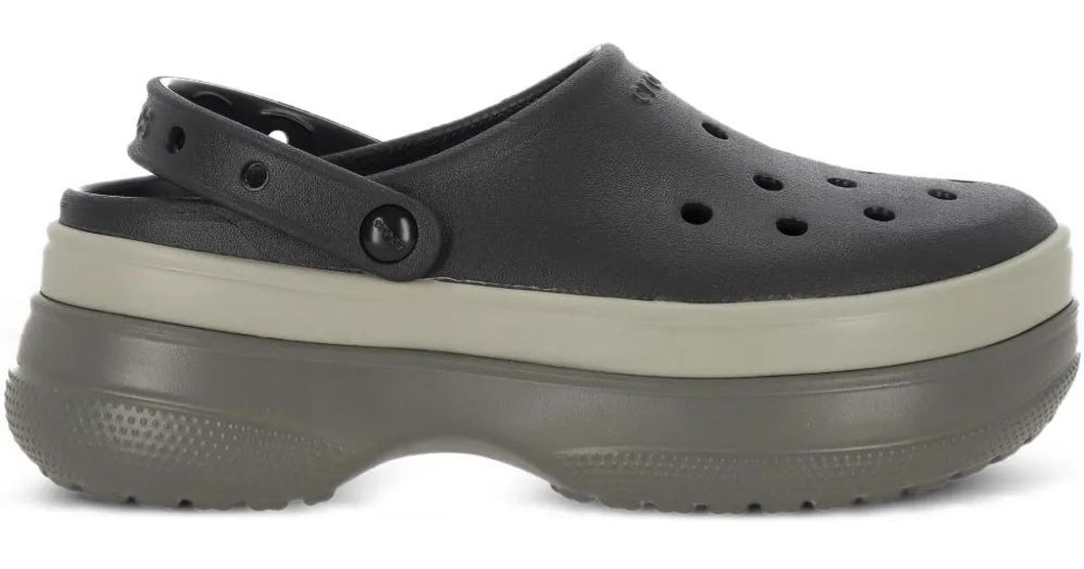 Crocs™ Slingback Platform Slip-On in Gray | Lyst