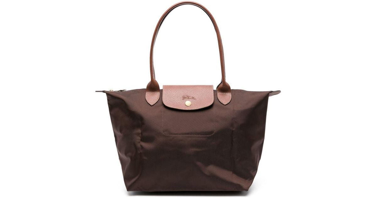 Longchamp Medium Le Pliage Original Tote Bag in Brown | Lyst