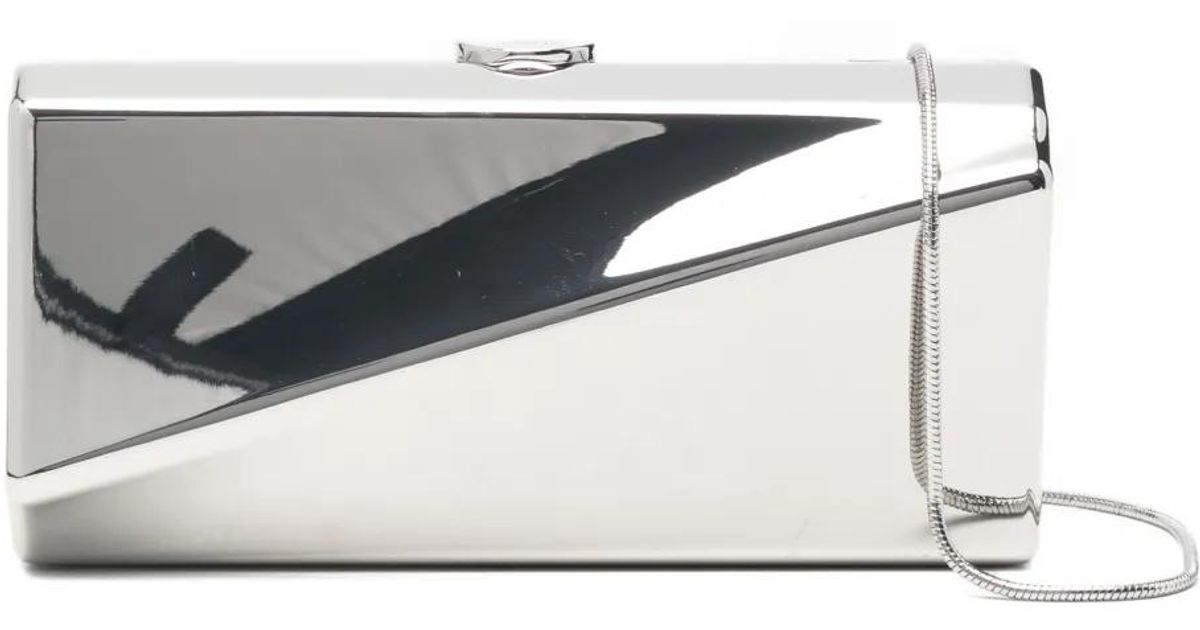 Jonathan Simkhai Ripple Clutch Bag in White | Lyst UK