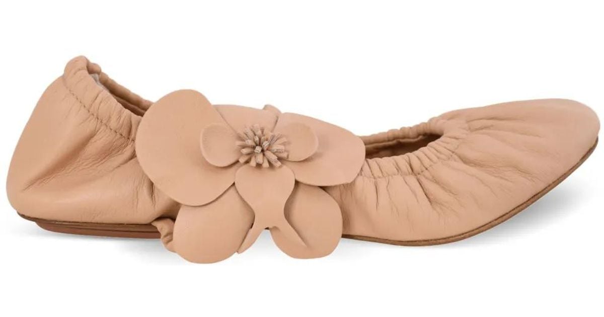 Zimmermann Orchid Ballet Flats in Pink | Lyst