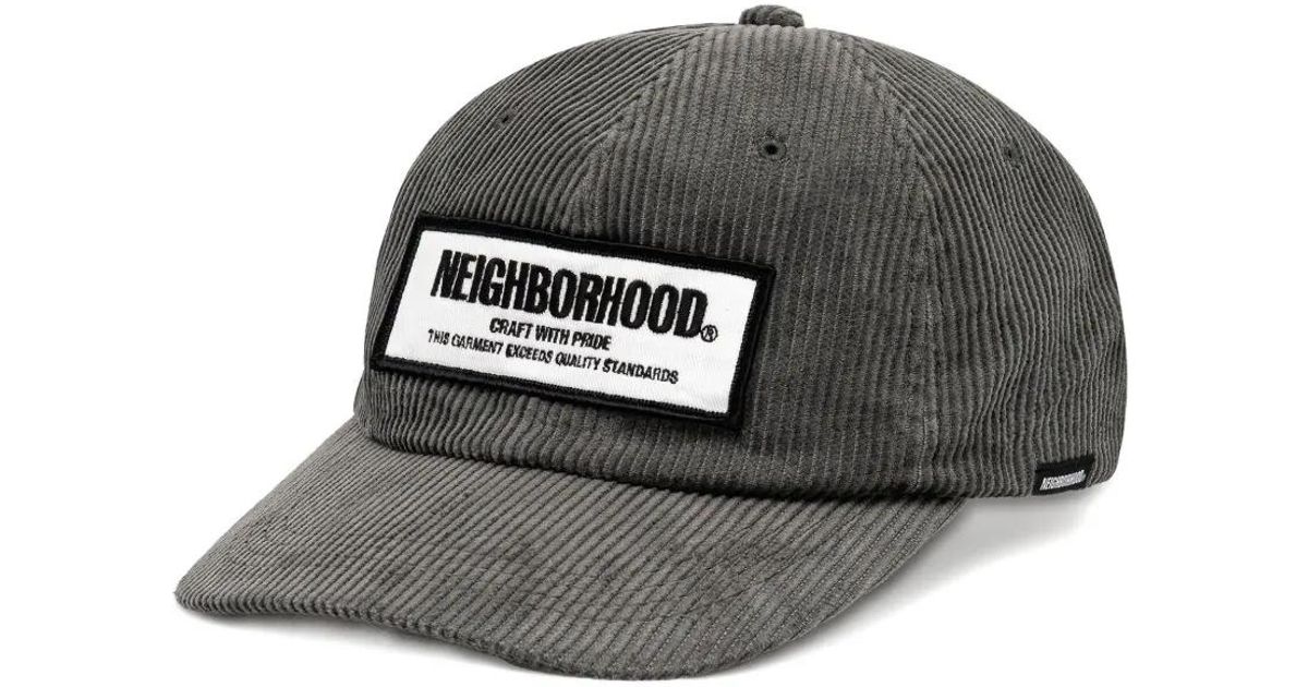 Neighborhood Corduroy Patch Cap in Black for Men | Lyst UK