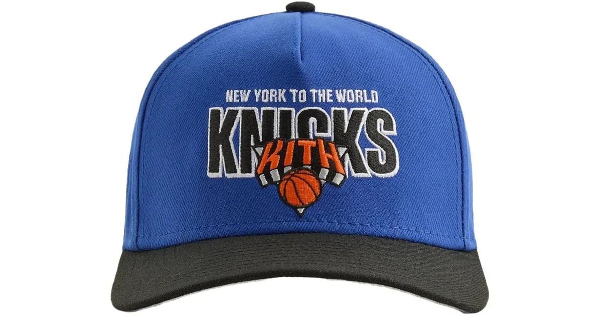 Kith X New York Knicks Snapback 9Forty Cap in Blue for Men | Lyst UK