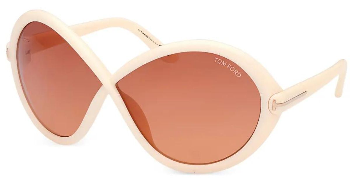 Tom Ford Jada Round-Frame Sunglasses in Pink | Lyst UK