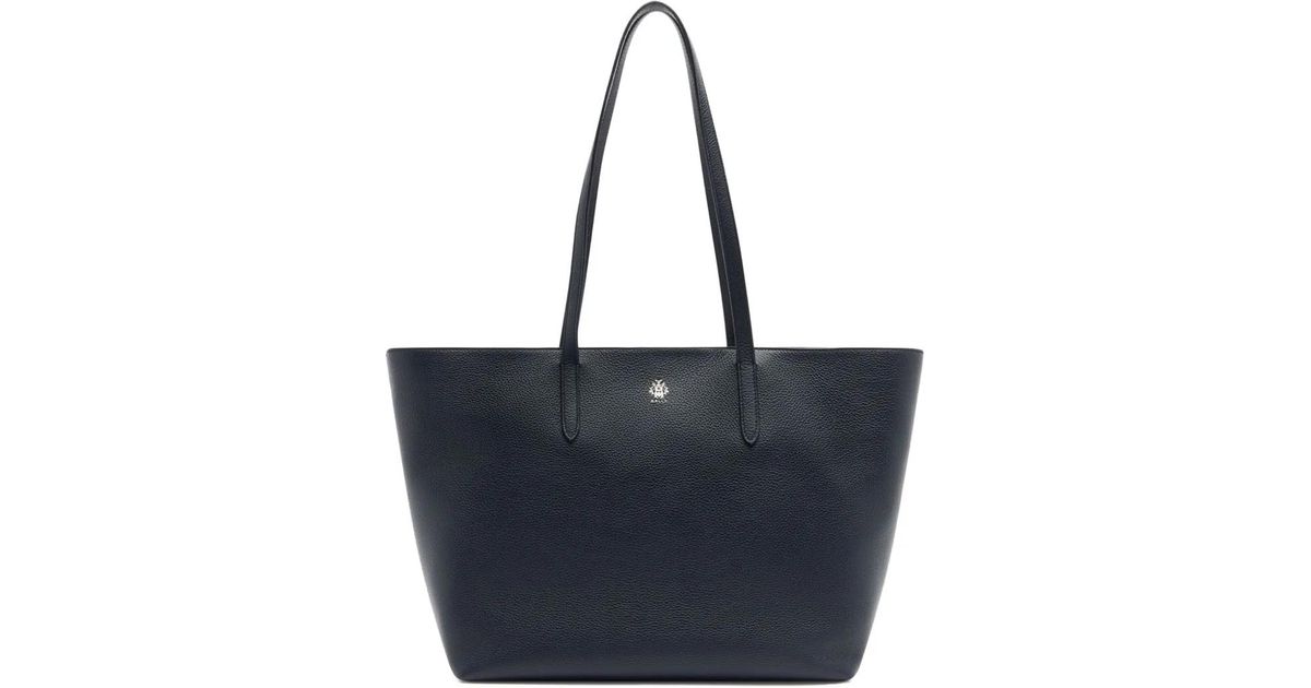 Bally Leather Tote Bag in Blue | Lyst UK