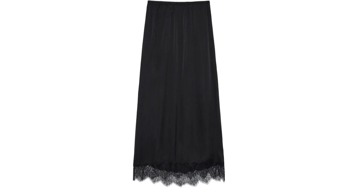 Anine Bing Shelby Skirt in Black | Lyst UK