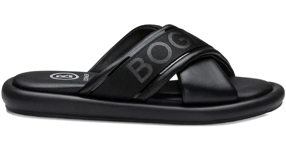 Bogner Criss-Cross Sandals in Black | Lyst UK