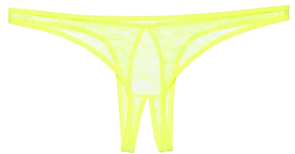 Maison Close Open Briefs in Yellow | Lyst UK