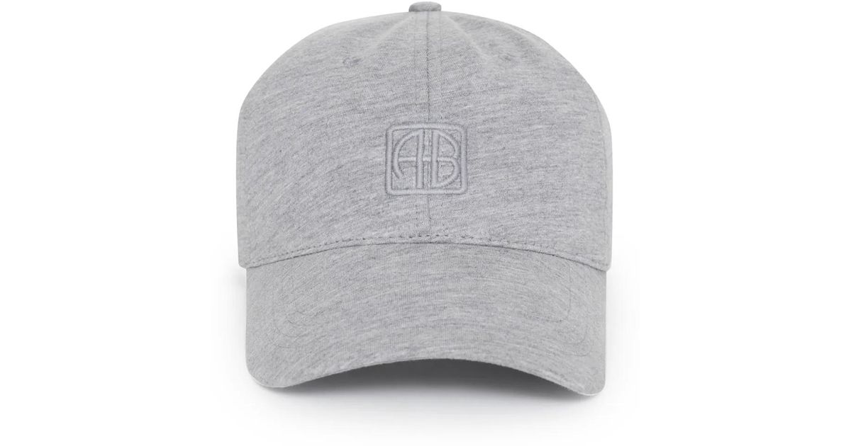 Anine Bing Jeremy Baseball Cap in Grey | Lyst UK
