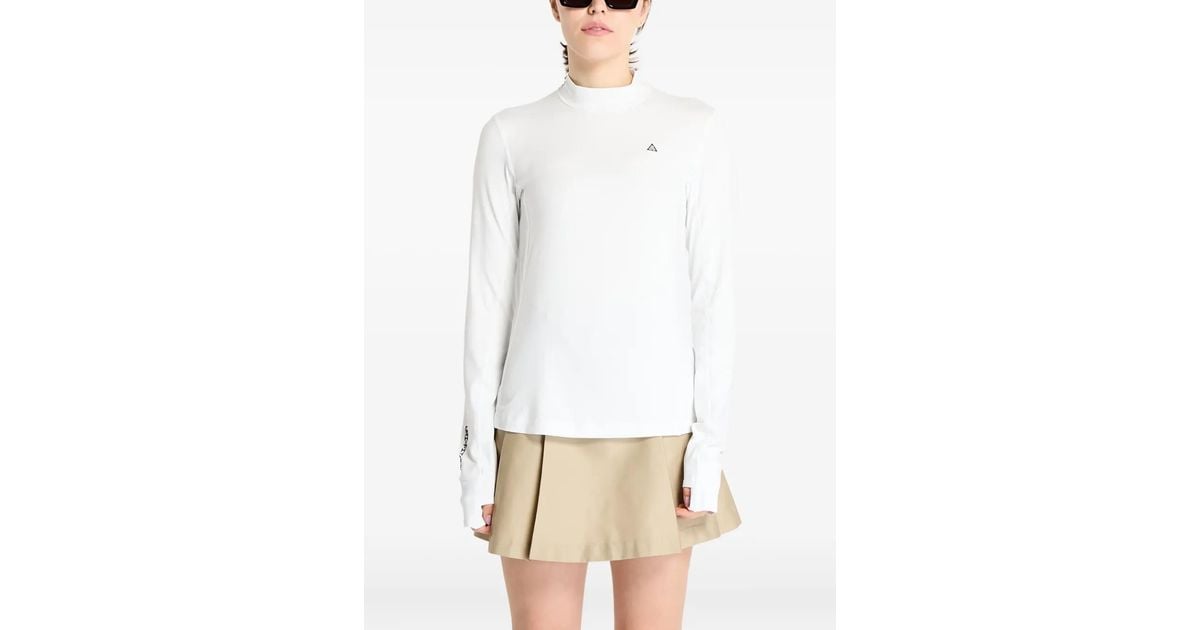 Nike Acg "Goat Rocks" Dri-Fit Adv Long-Sleeve Top in White | Lyst UK